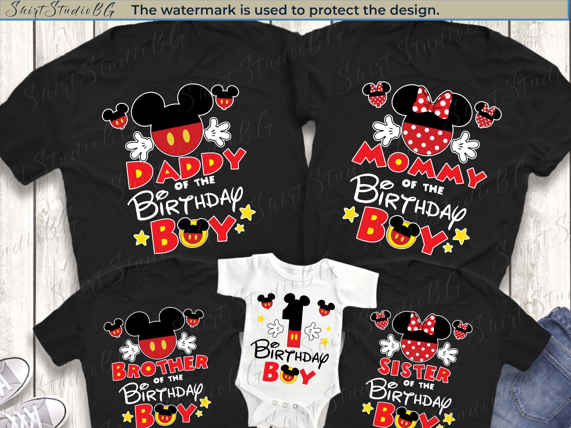 Personalized Disney Birthday Boy Shirts, Birthday Shirts, Disney Family ...
