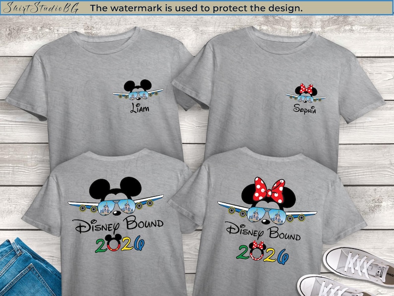 Custom Disney Bound 2026 Shirt: Disney Vacation Family Shirts - Etsy