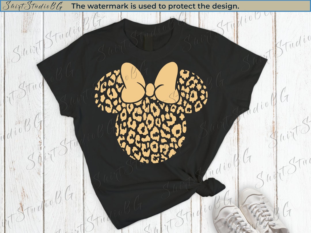 Leopard Print Minnie Head Shirt Disney Besties Cheetah Shirt Disney