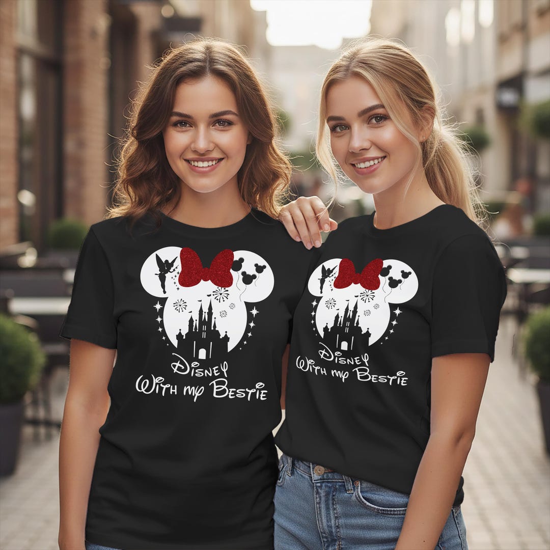 Disney With My Bestie Shirts, Disney Besties Shirt, Disney Girls Trip ...