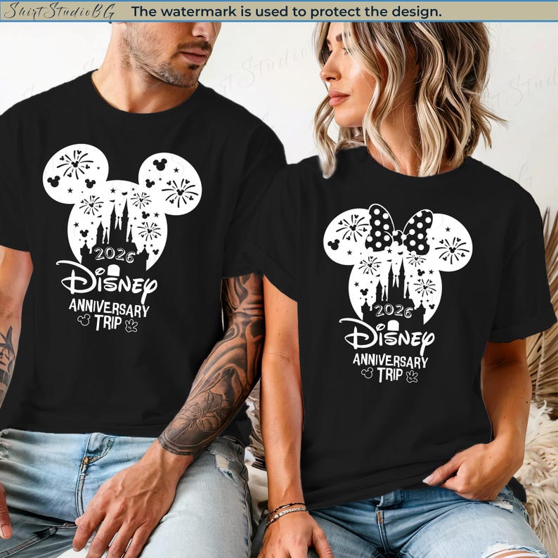 Disney 2026 Anniversary Trip Shirts, Matching Family Vacation Tees ...