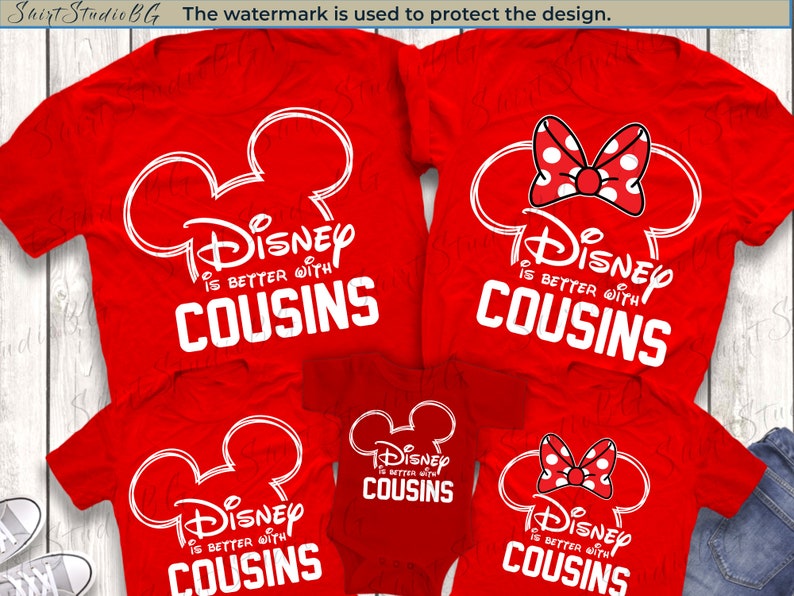 Disney is Better With Cousins, Disneyland Cousin Crew Shirts, Cousin ...