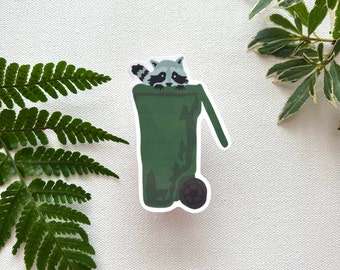 Raccoon Sticker (chip Bag) - Etsy