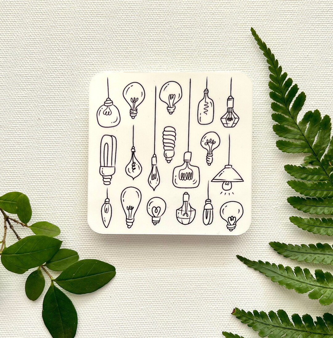 Light Bulb Sticker - Etsy