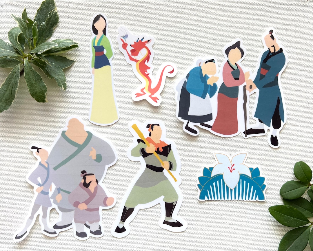 Mulan Stickers - Etsy