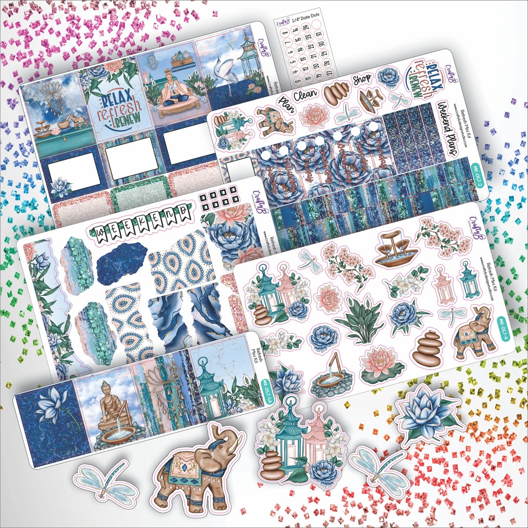 Refresh Journaling Mini Kit Sticker Deco Decorative Sticker Planner ...