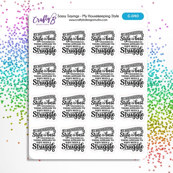 Housekeeping Sticker - Etsy