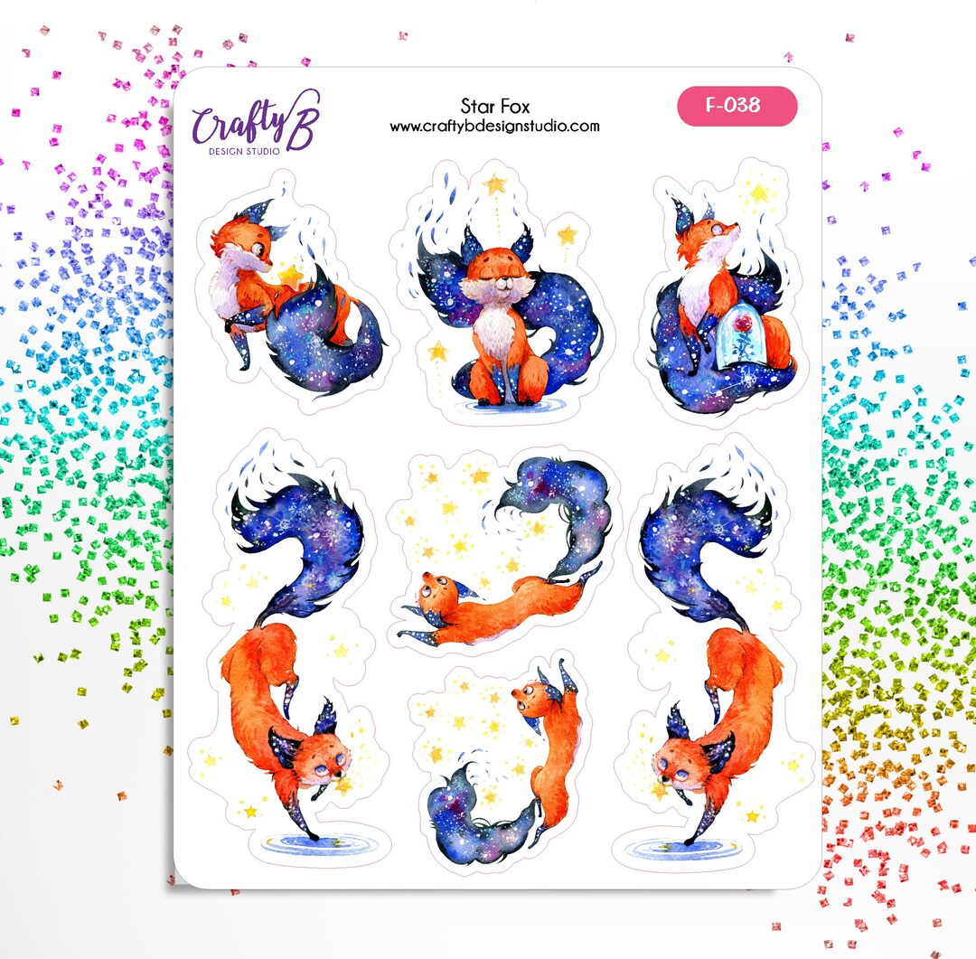 Starfox Sampler Sticker Deco Decorative Stickers Characters Functional ...