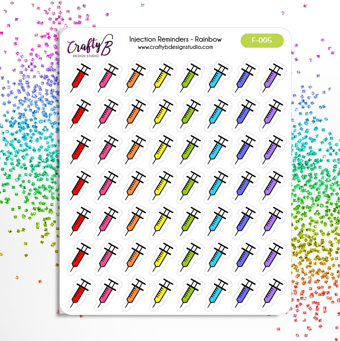 Injection Reminder Stickers Sticker Deco Decorative | Etsy