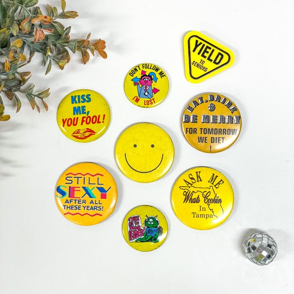 Funny Buttons - Etsy