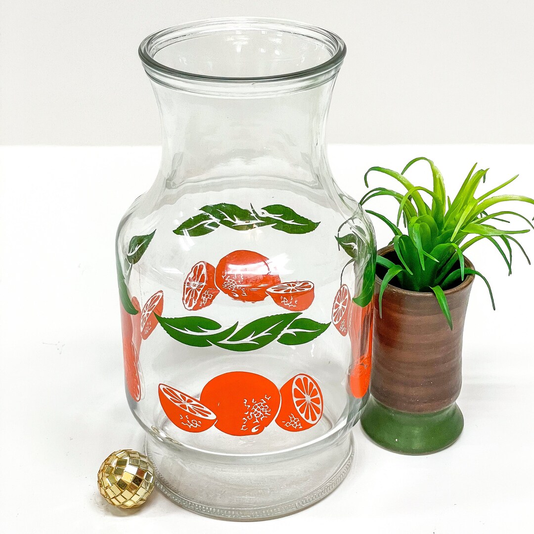 Orange Juice Carafe / Vintage Juice Carafe / Mid Century Carafe ...