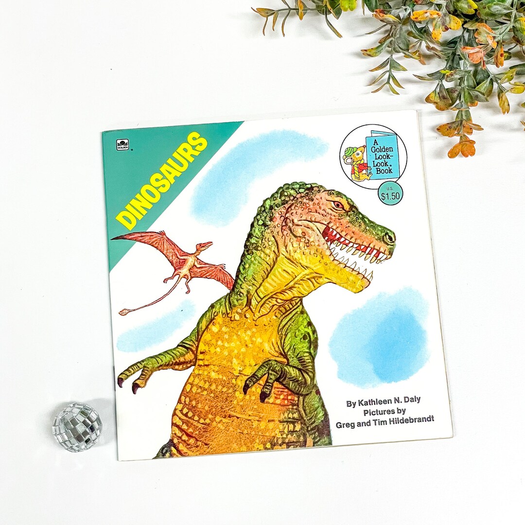 Vintage Dinosaurs Book for Kids From the 1970s - Etsy