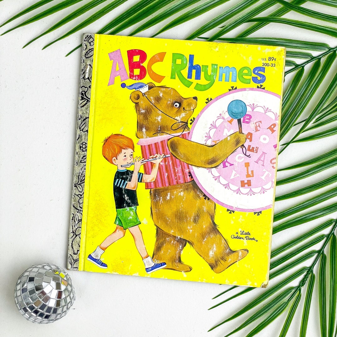 Vintage ABC Book / Vintage Alphabet Book / Vintage Rhymes Book ...