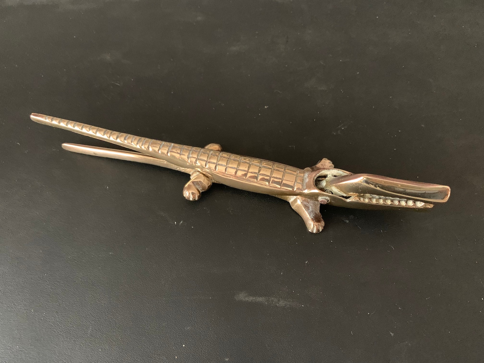 Solid Brass Crocodile Nutcracker From the 1950s - Etsy