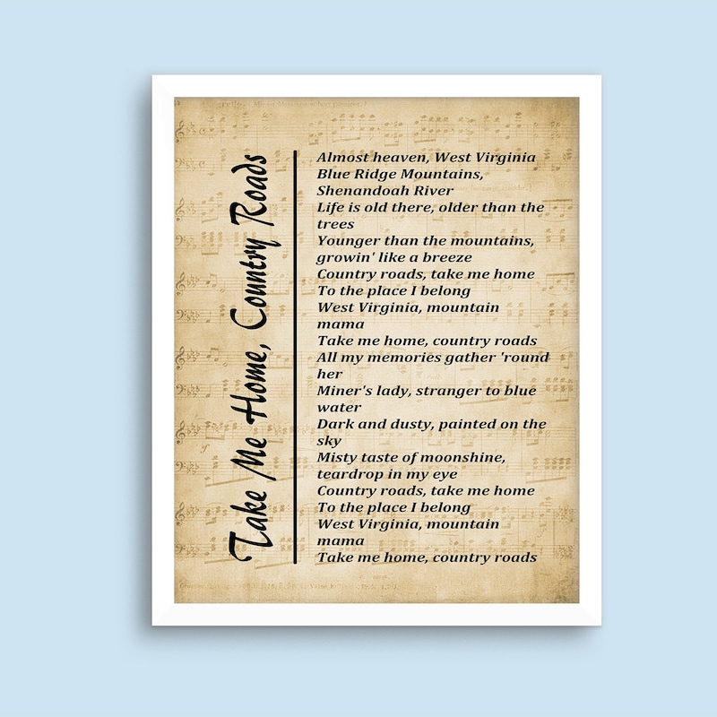 Country Song Lyrics - Etsy