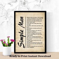 Simple Man - Etsy