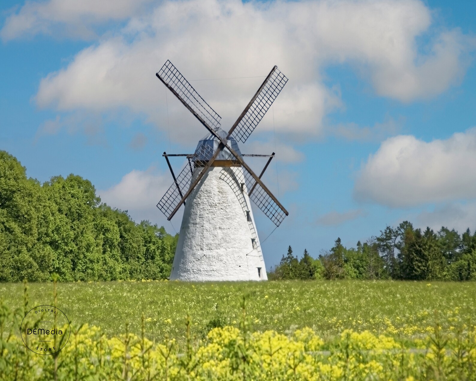 Windmill Picture Great Scenery Print for Your Office Living - Etsy