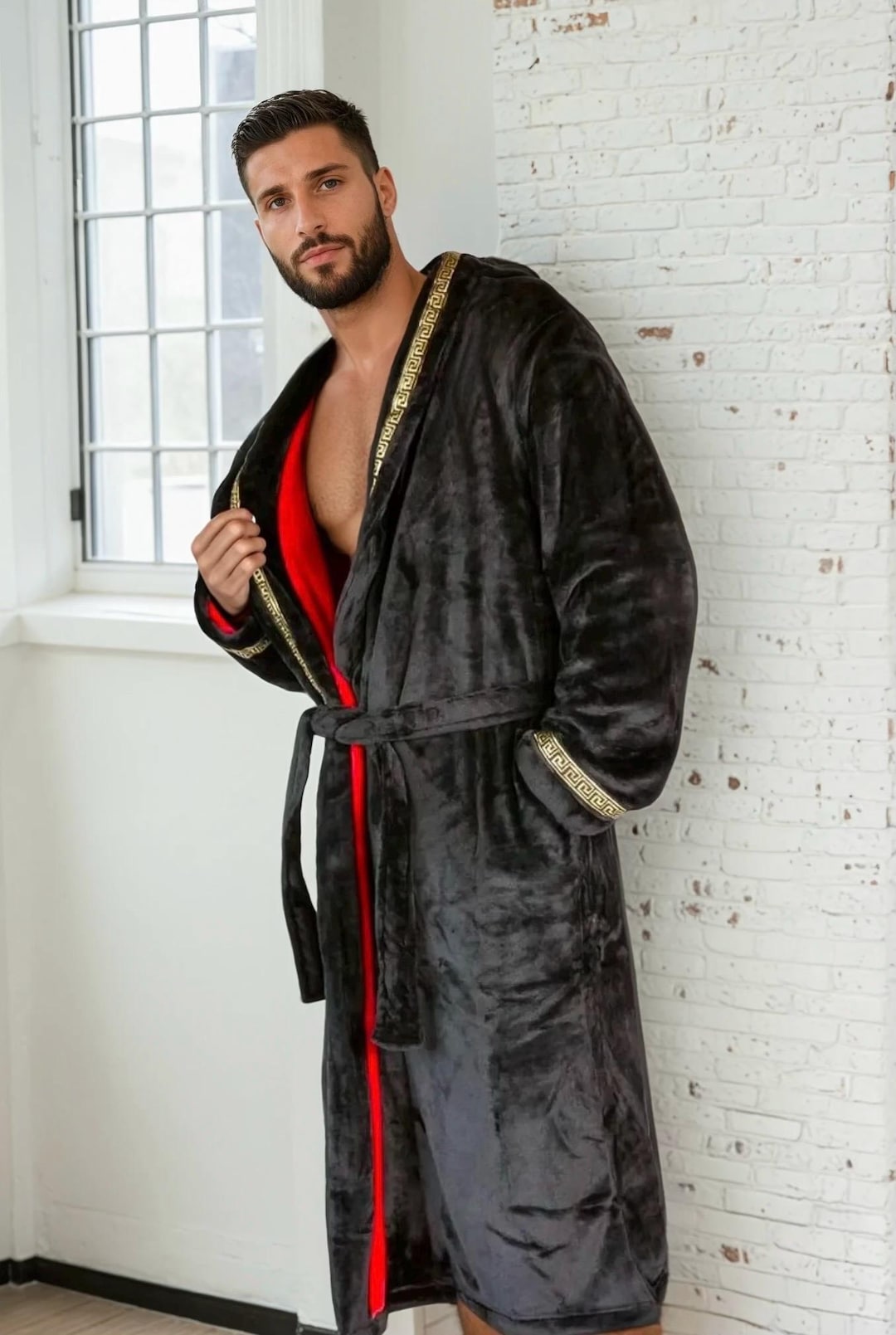 The Royal King Royalty Robe (without Logo) Double Layer Black or Blue ...