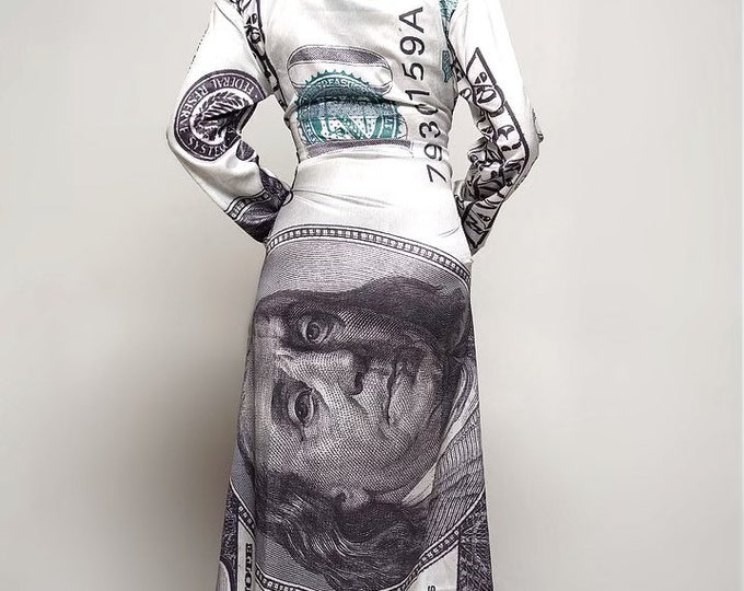 All About the Benjamins Long Robe, Money Robe, Housecoat, Duster ...