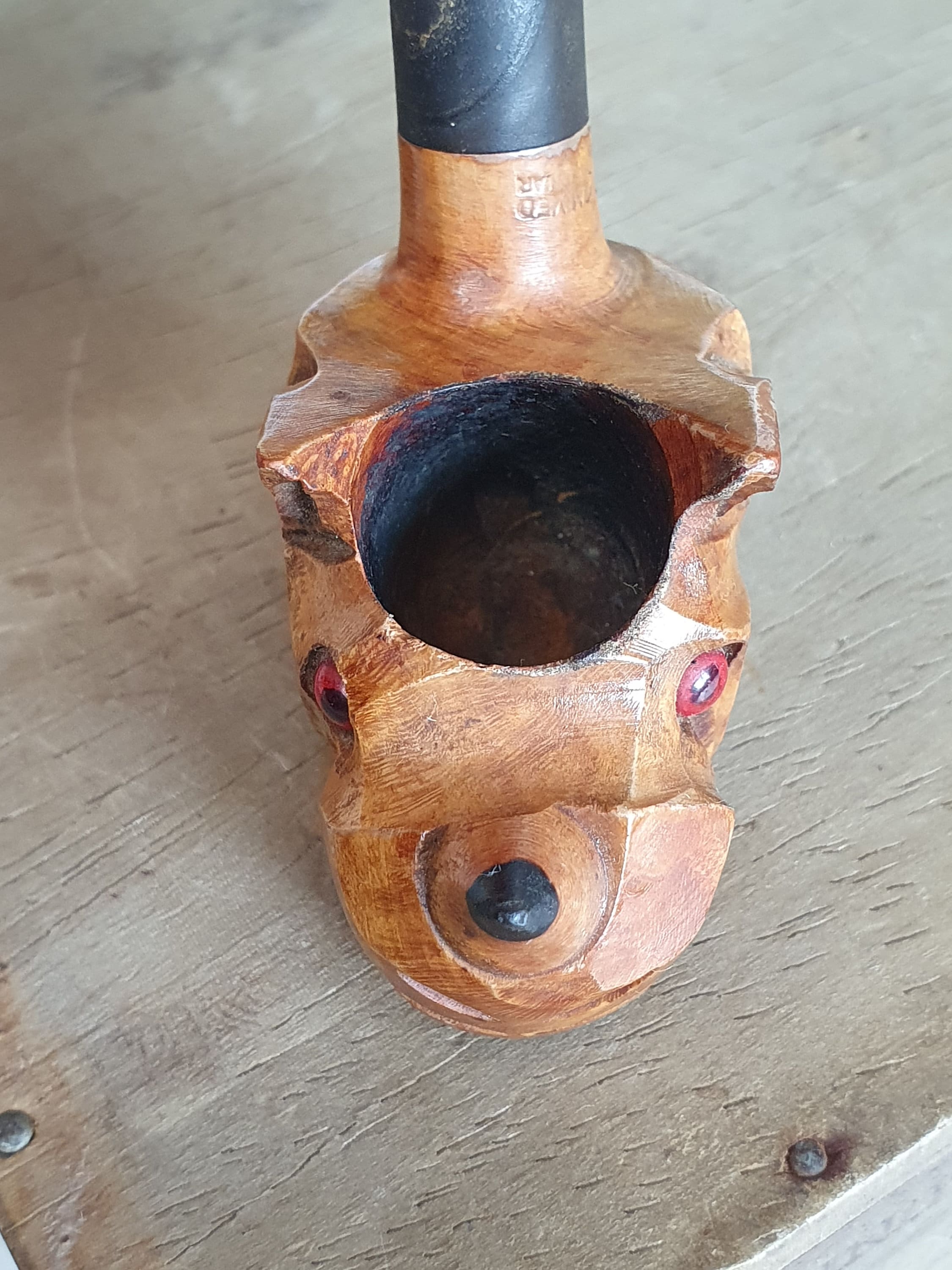 Italian Carved Wooden Rhino Shaped Pipe Made by 'briar - Etsy