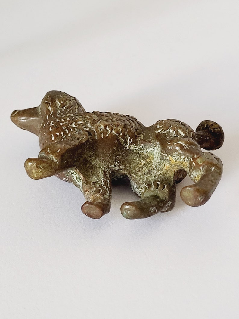 Vintage Heavy Solid Metal Poodle Ornament - Length - 6.5 Cm - Etsy