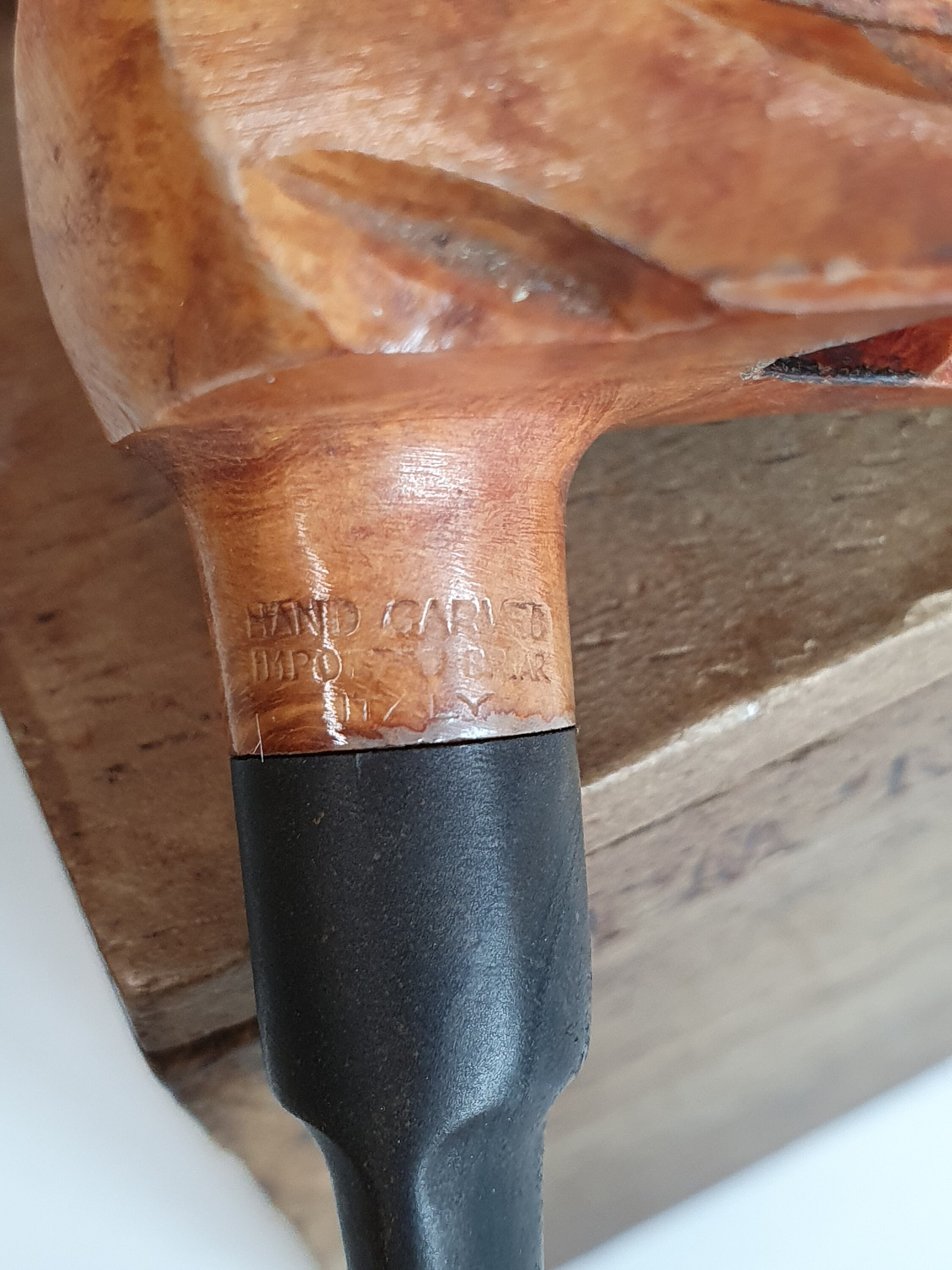 Italian Carved Wooden Rhino Shaped Pipe Made by 'briar - Etsy