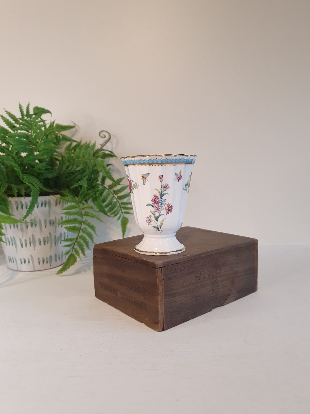 Attractive Small Spode Trapnell Vase - Height - 10.5 Cm - Etsy