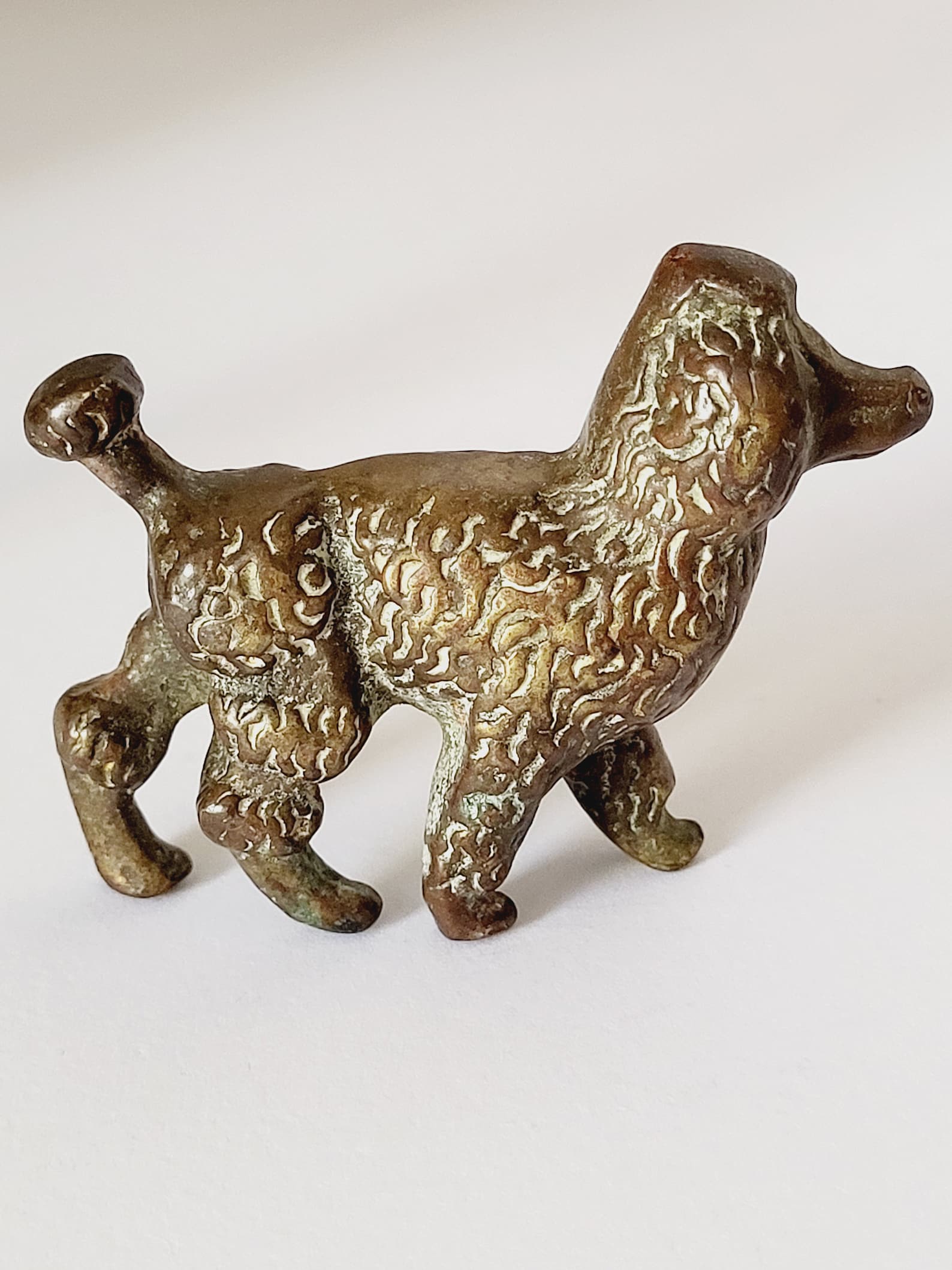 Vintage Heavy Solid Metal Poodle Ornament - Length - 6.5 Cm - Etsy