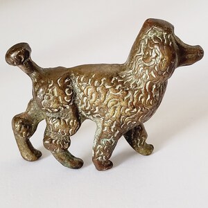 Vintage Heavy Solid Metal Poodle Ornament - Length - 6.5 Cm - Etsy