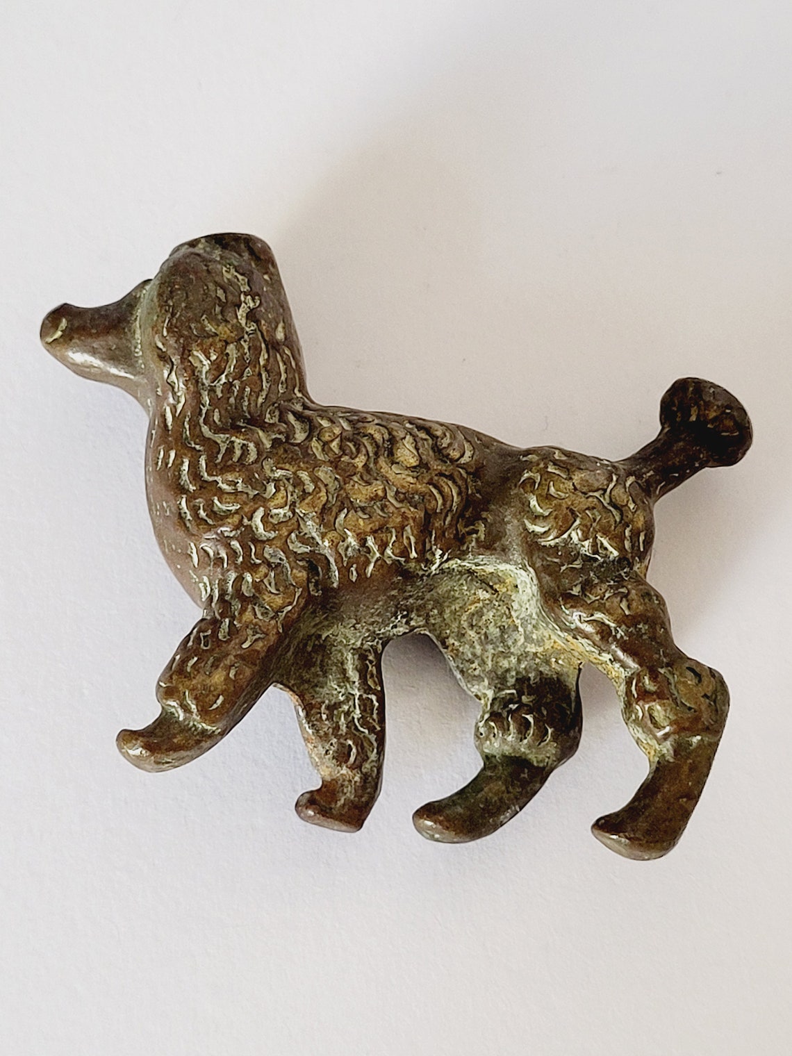 Vintage Heavy Solid Metal Poodle Ornament - Length - 6.5 Cm - Etsy
