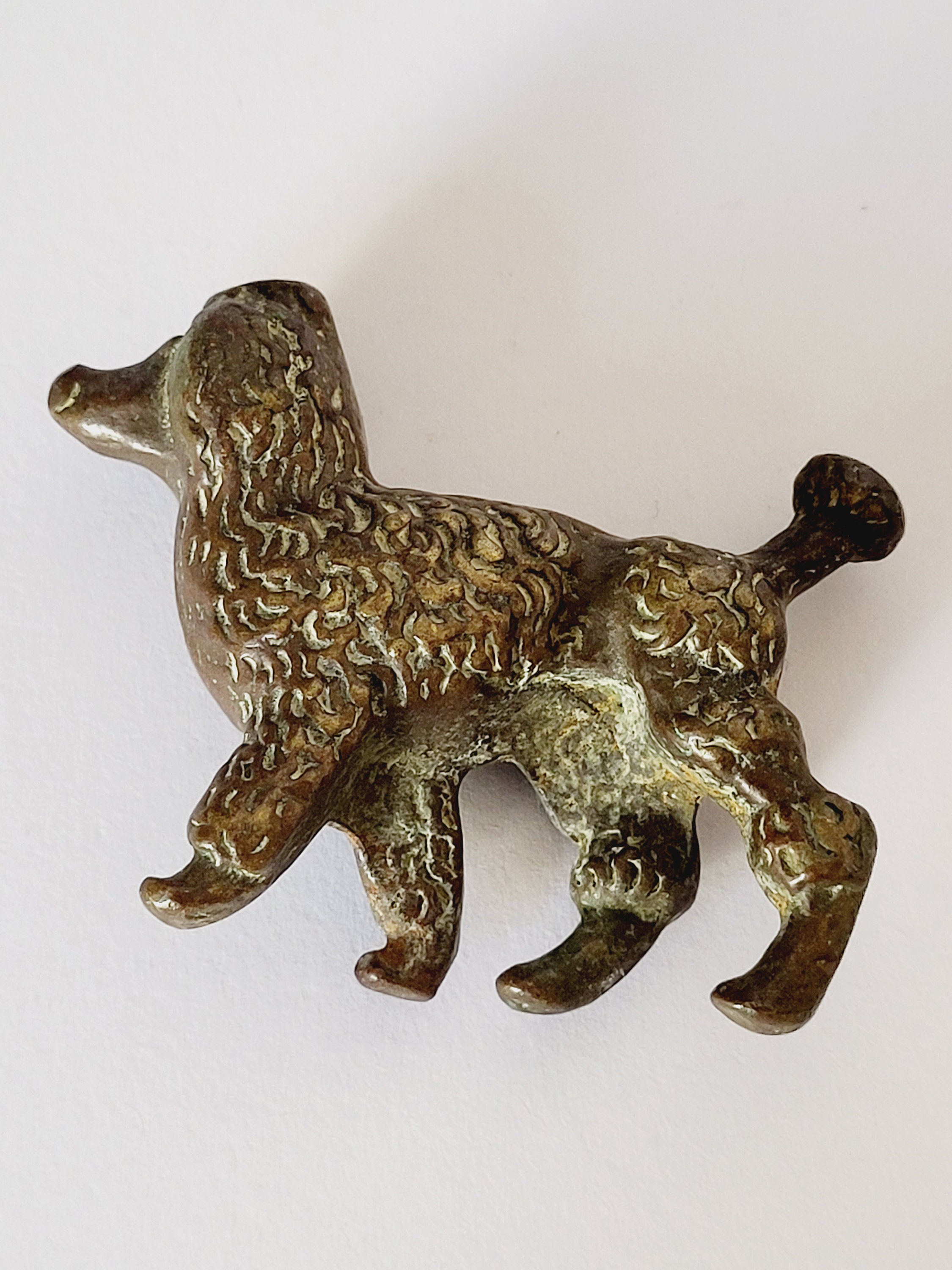 Vintage Heavy Solid Metal Poodle Ornament - Length - 6.5 Cm - Etsy