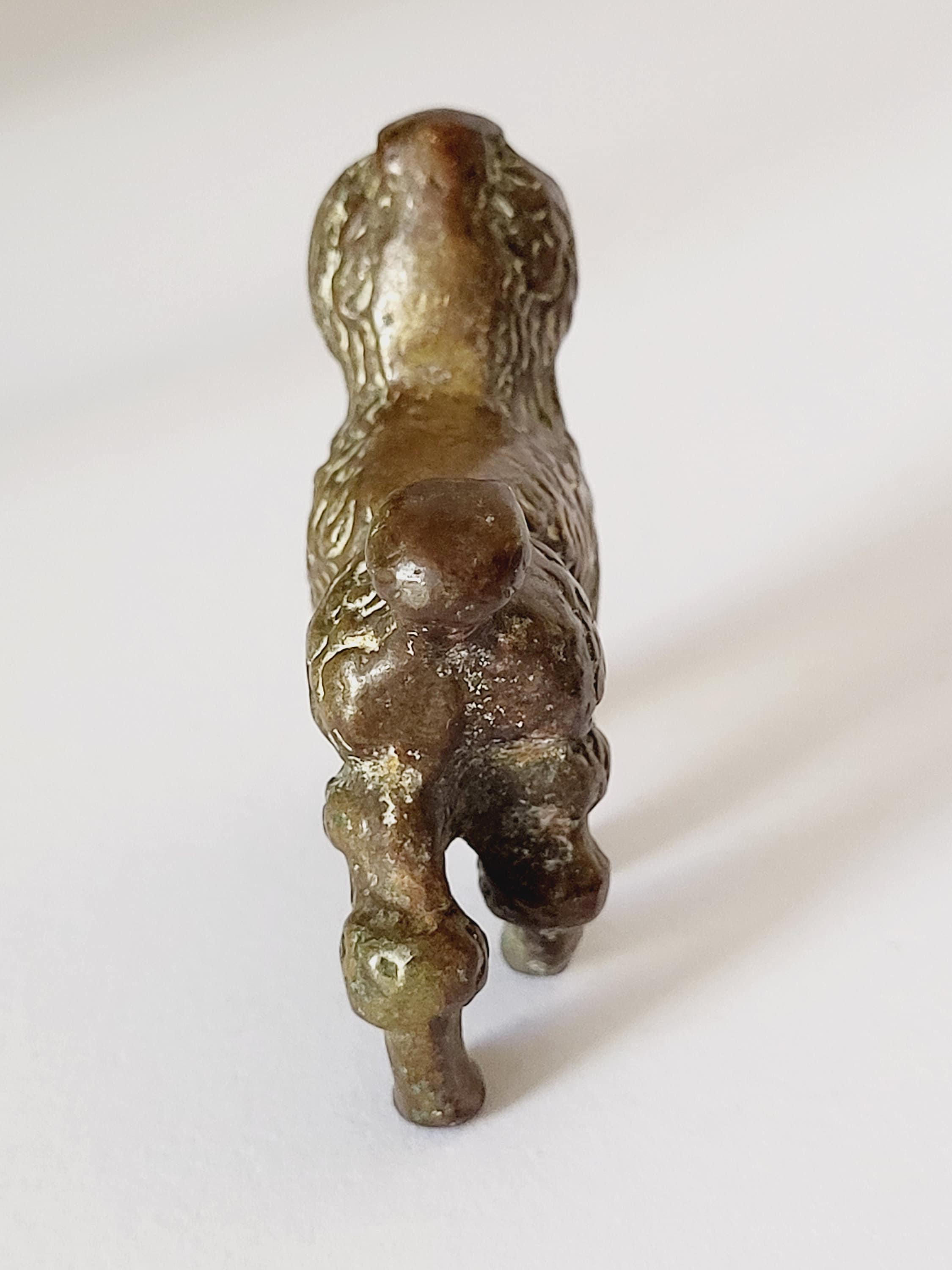 Vintage Heavy Solid Metal Poodle Ornament - Length - 6.5 Cm - Etsy