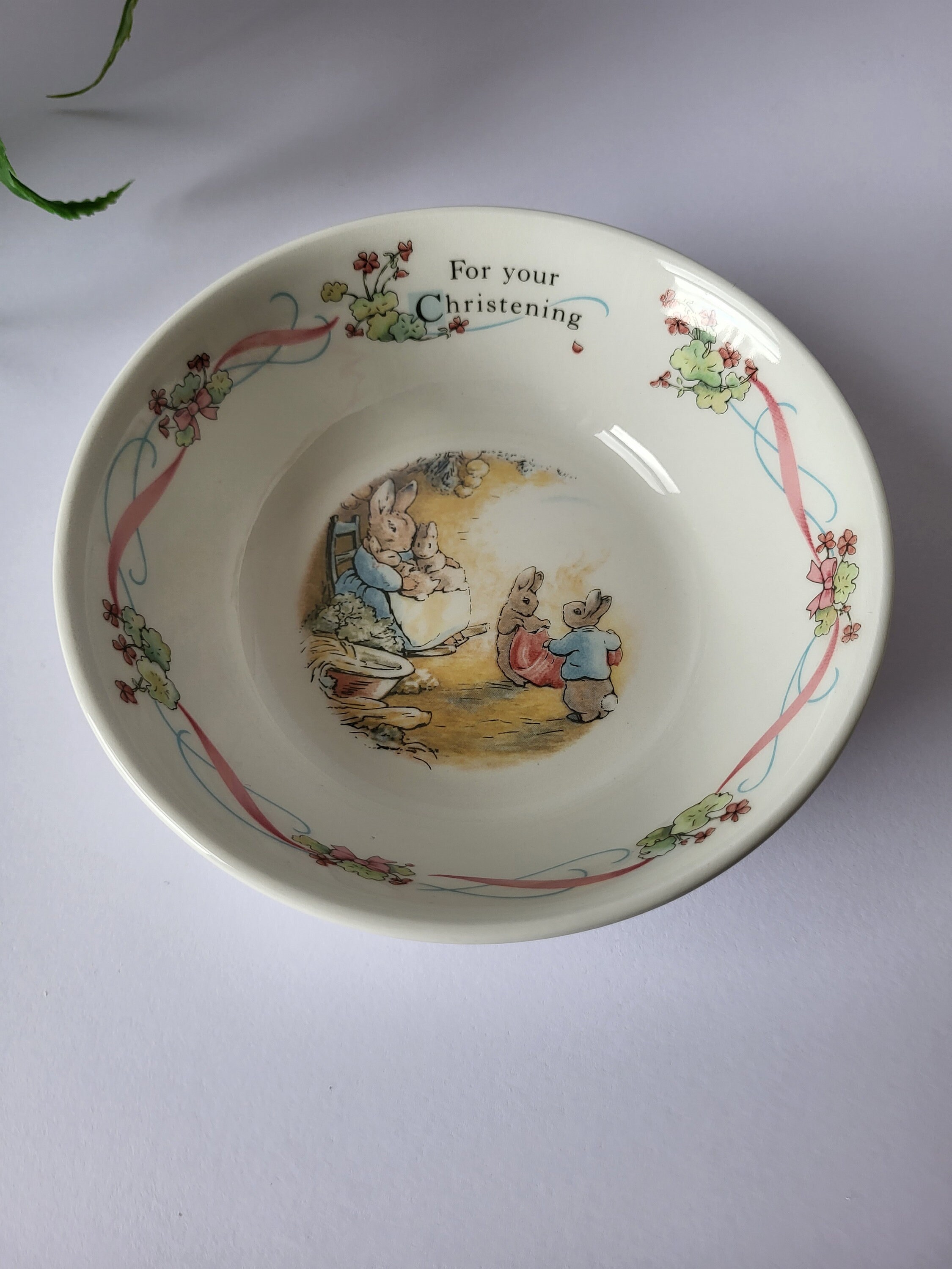 Beatrix Potter Vintage Peter Rabbit Christening Bowl - Etsy