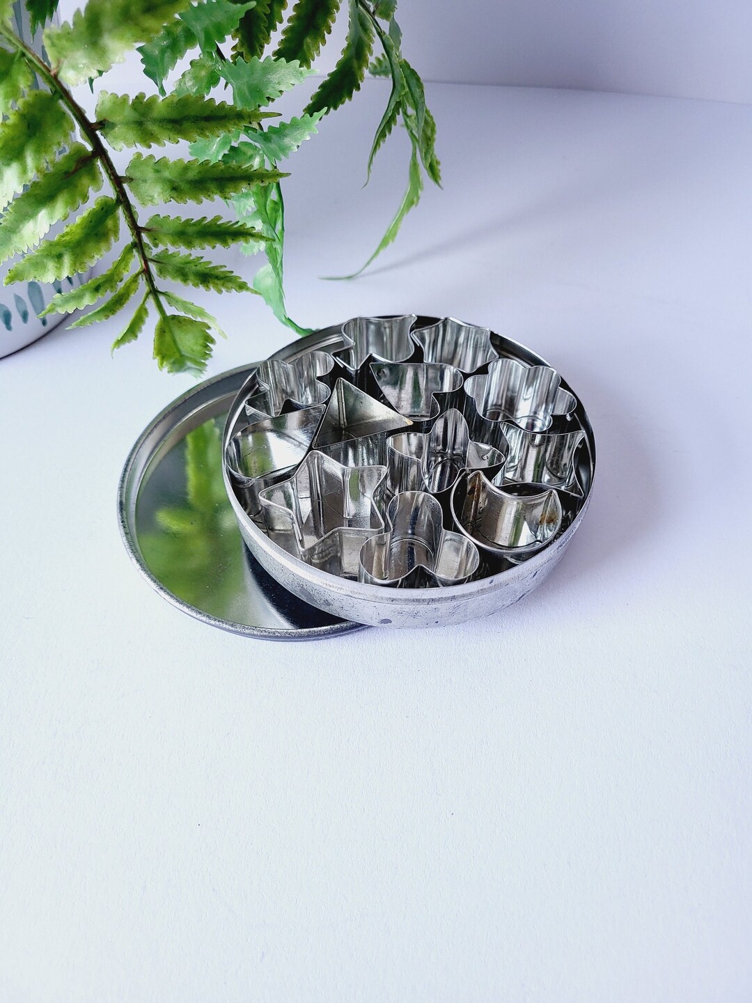 Vintage Set of 12 Small Sized Metal Moulds for Chocolate / Sweets ...