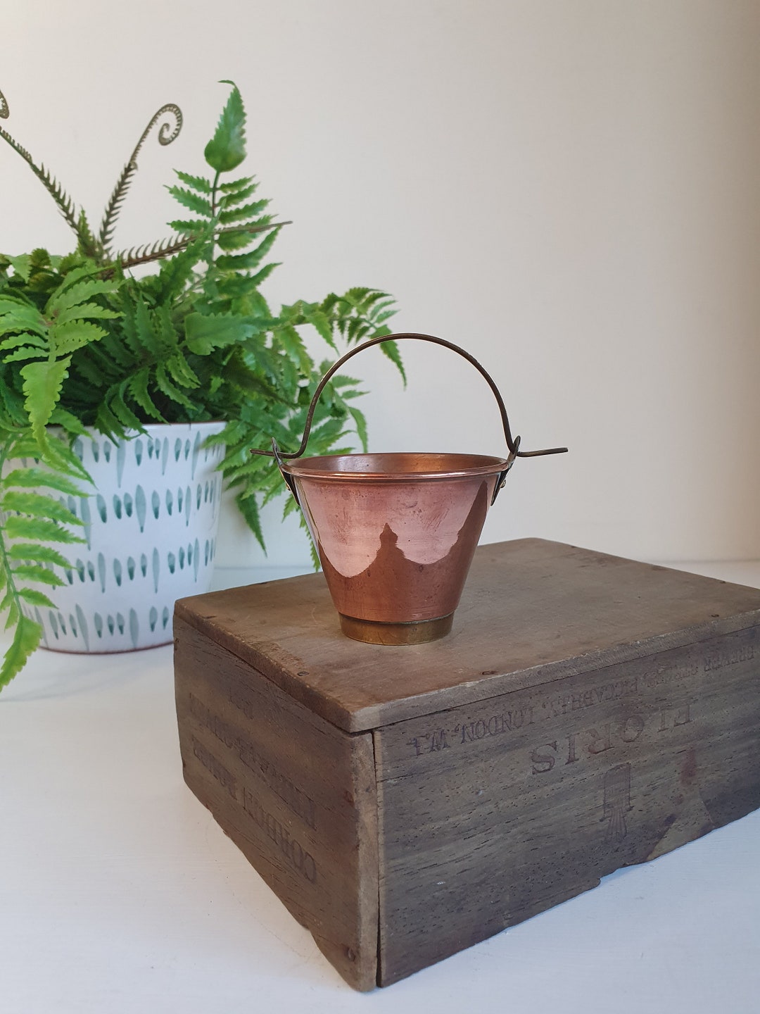 Antique Miniature Copper Coal Bucket Dolls House Accessories - Etsy