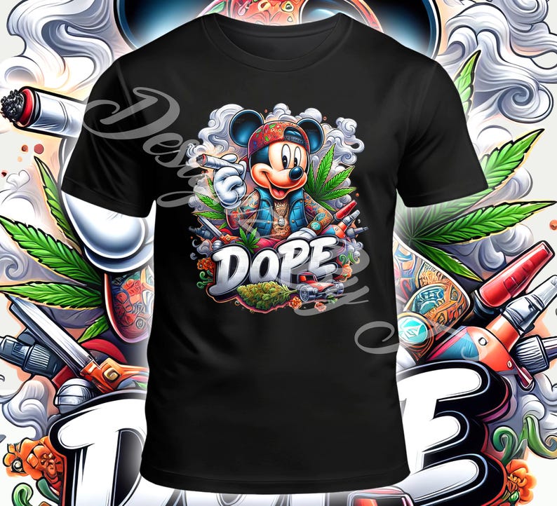Mickey Dope Design PNG - Etsy