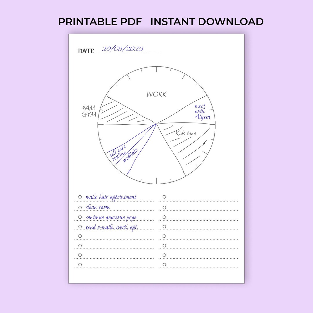 Visual To-do List Printable: Perfect for Busy Moms |daily Planner ...