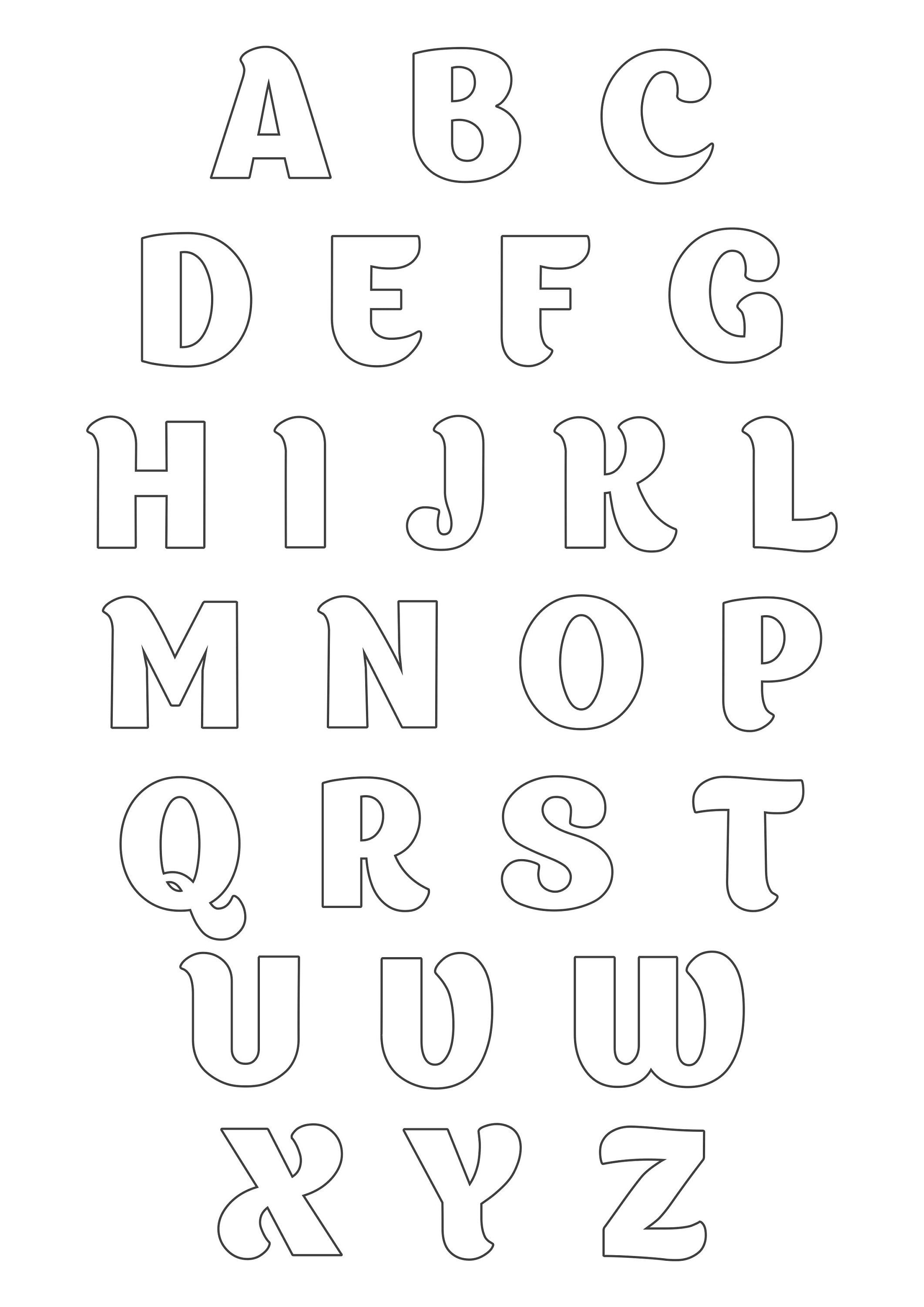 Alphabet & Number Coloring Pages. Coloring Pages for Kids. Printable ...