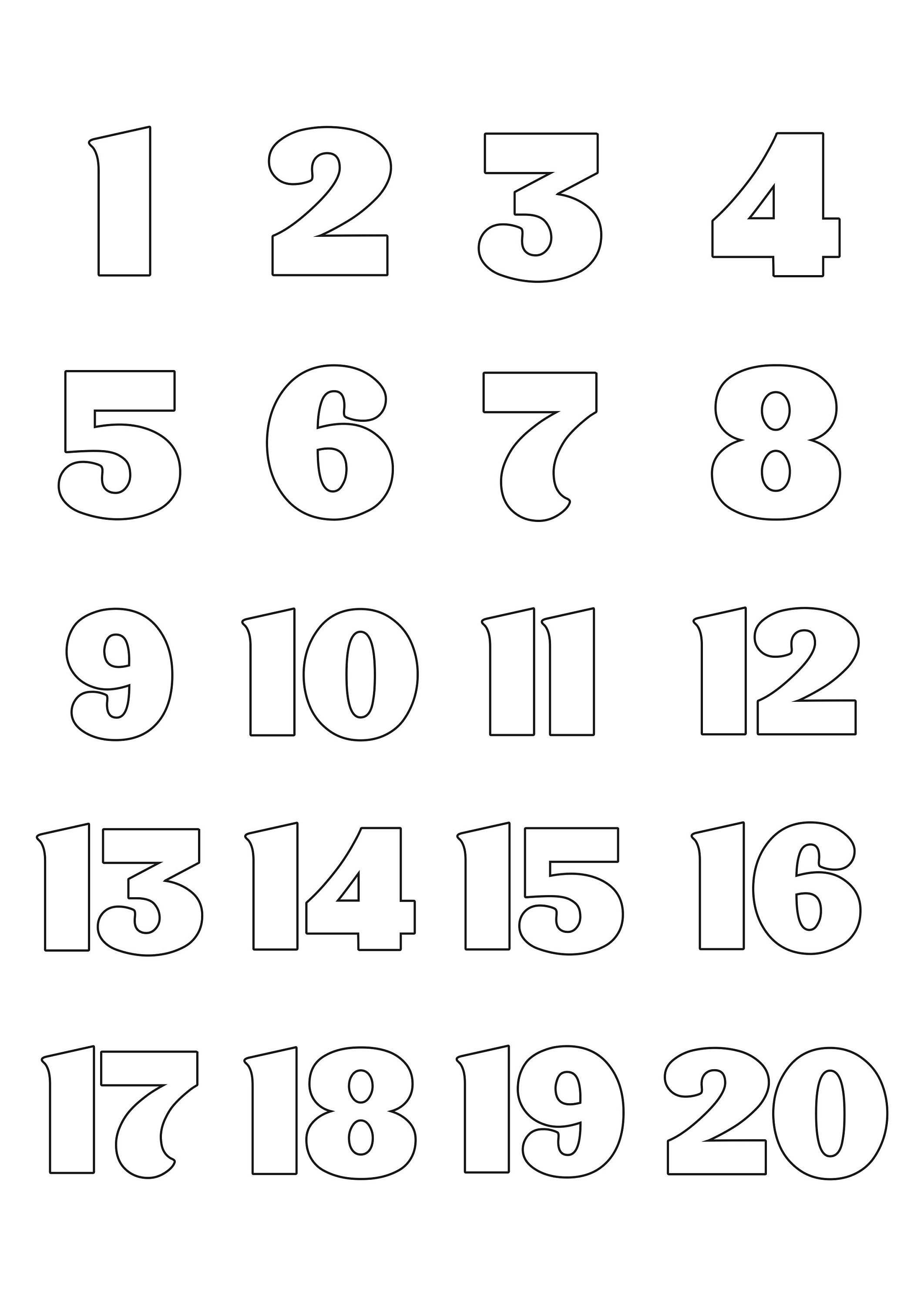 Alphabet & Number Coloring Pages. Coloring Pages for Kids. Printable ...