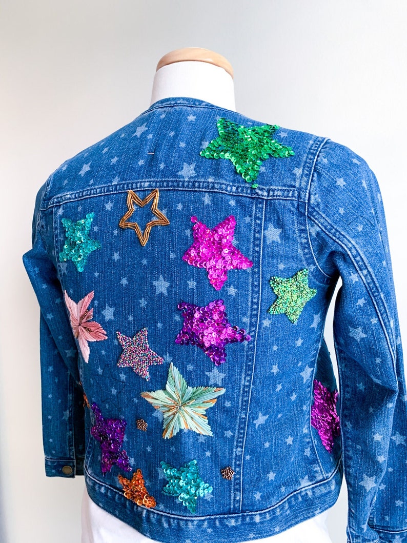 Stars Denim Jacket - Etsy