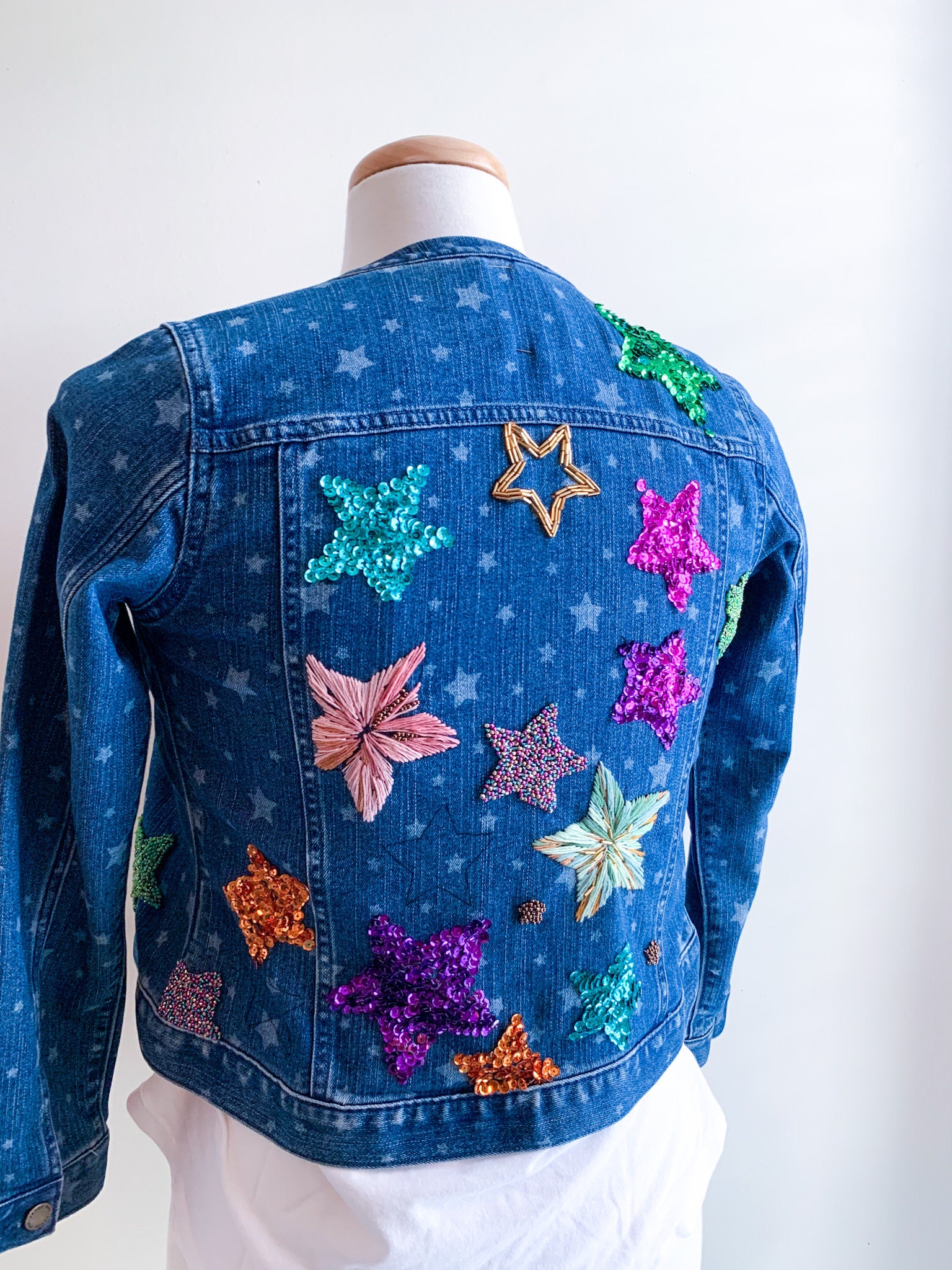 Stars Denim Jacket - Etsy