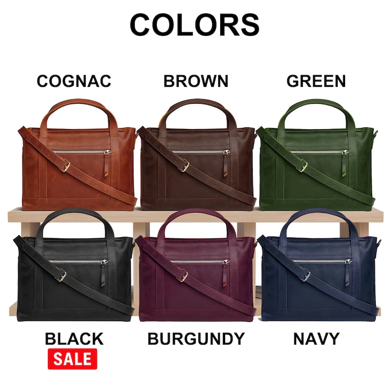 Custom Leather Work Tote - Monogrammed Laptop Bag for Women - Etsy