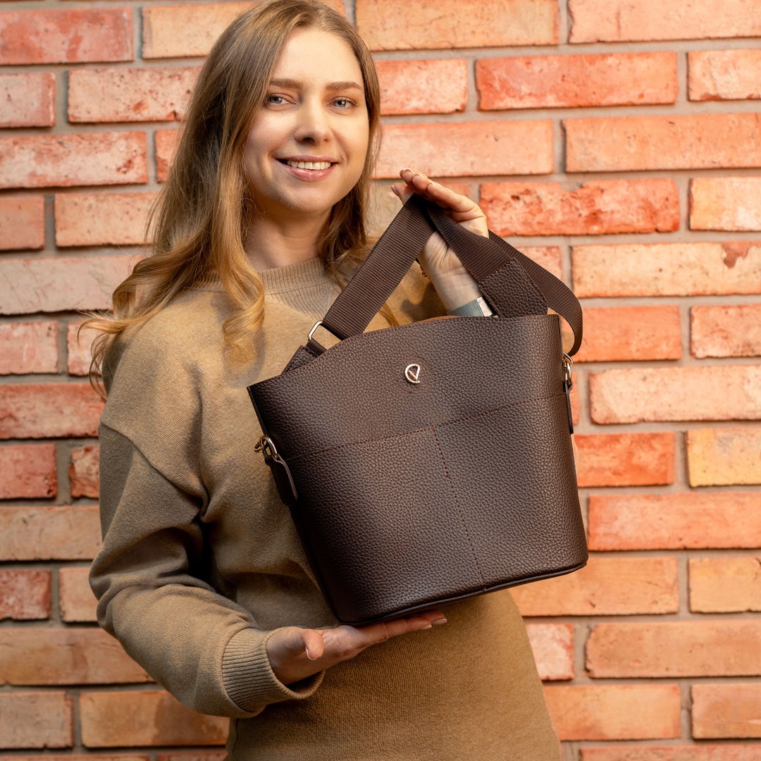 Small Shoulder Bag With Adjustable Strap, Womens Crossbody Bag, Vegan ...