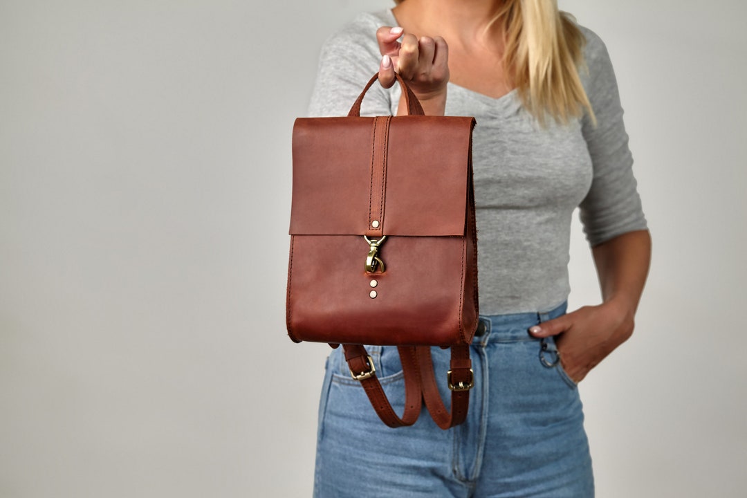 Womens Laptop Backpack Leather Rucksack for Women, Womens Laptop ...