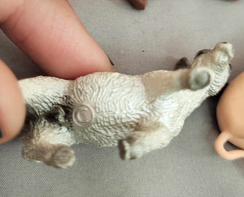 Set of Vintage Toy Animals, Breyer Reeves and Unbranded, Mini Figures ...