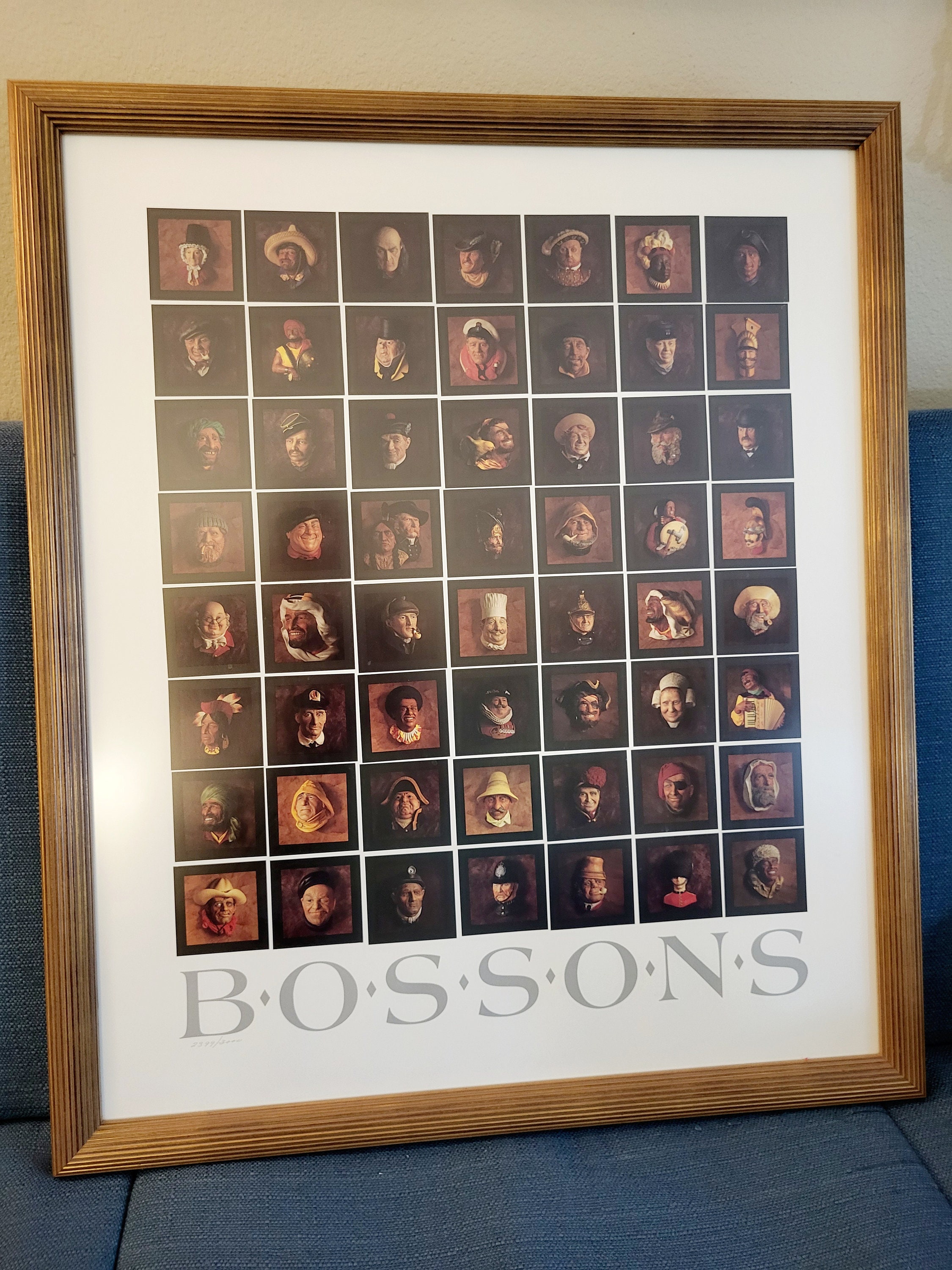 Bossons Chalkware Framed Poster, Signed Limited Edition, 1991 - Etsy