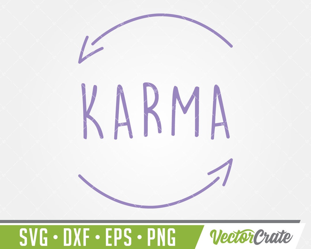 Karma SVG - Karma Dxf Karma Eps Karma Png Cricut Cutter Silhouette ...