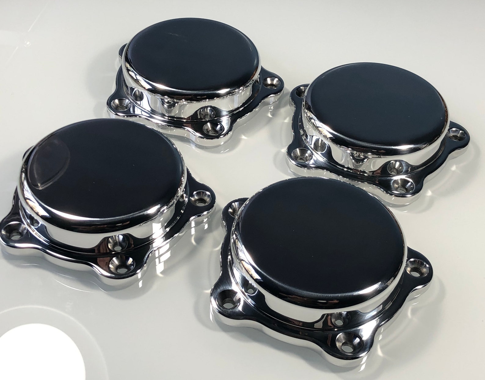 US Mags Standard Step Flat Center Caps Polished Finish - Etsy