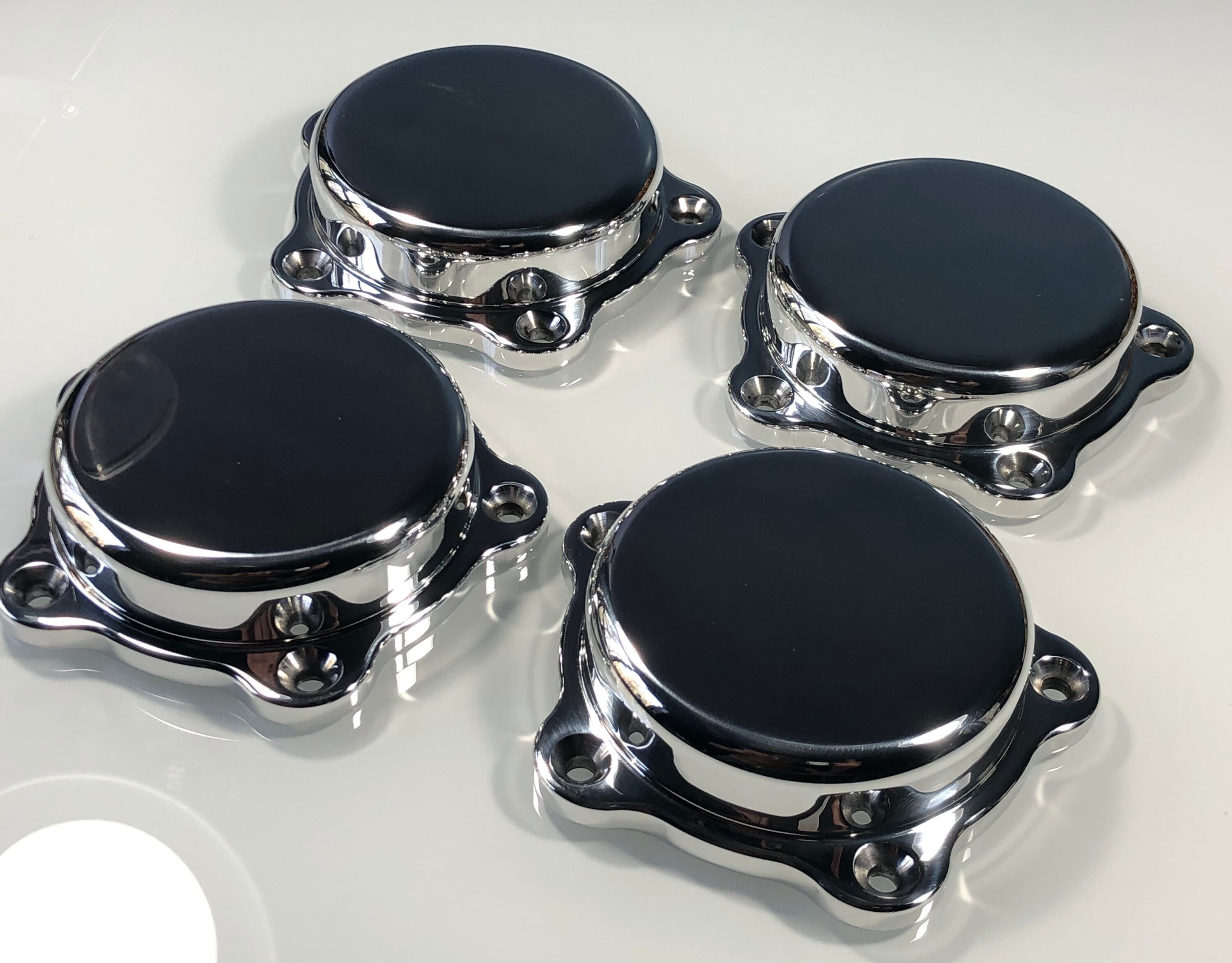 US Mags Standard Step Flat Center Caps Polished Finish - Etsy