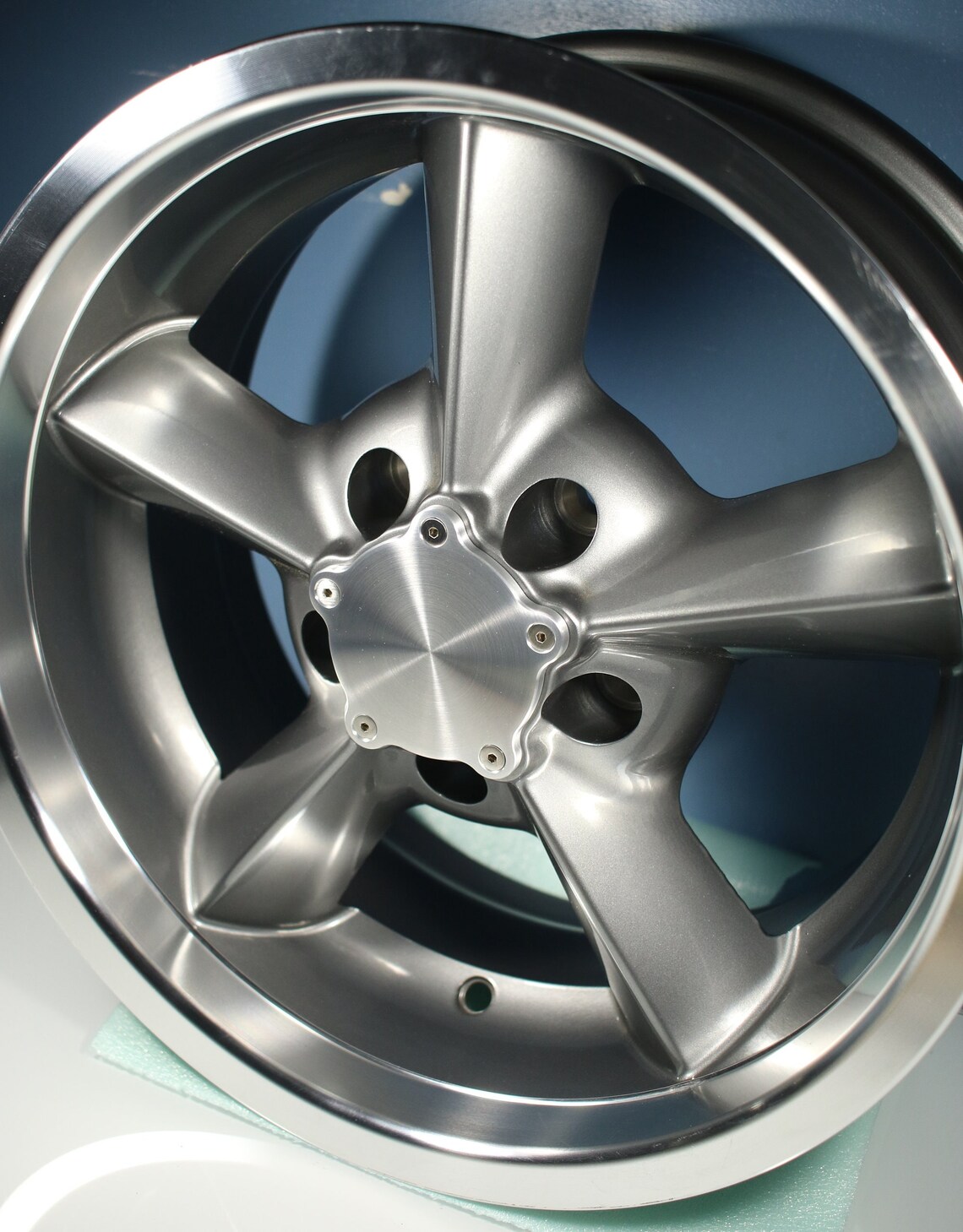 B/G Rod Works Old School Wheels Flat Center Caps Brushed Finish - Etsy